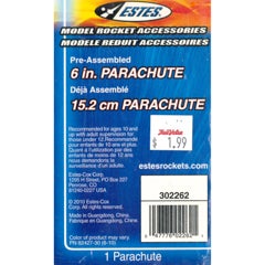 Estes 6" Parachute Model Rocket Accessories | National Iron & Steel ...