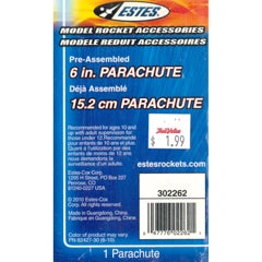 Estes 6" Parachute Model Rocket Accessories | National Iron & Steel ...